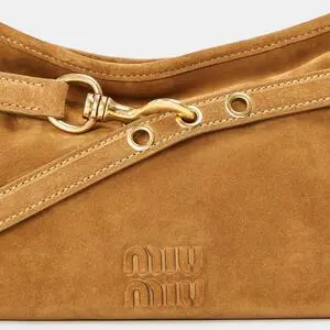 Miu Miu Adventure Suede Shoulder Bag