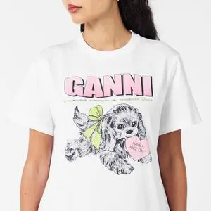 GANNI Graphic T-shirt - No