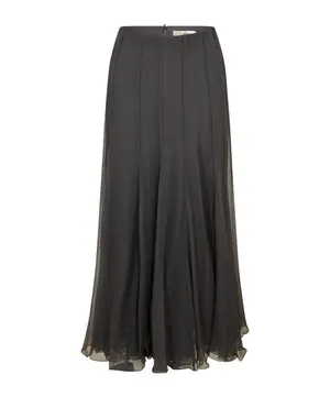 Chloé Lightweight Silk Maxi Dress - Black
