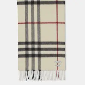 Burberry Medium-thickness Scarf With Tassel Trim - Black