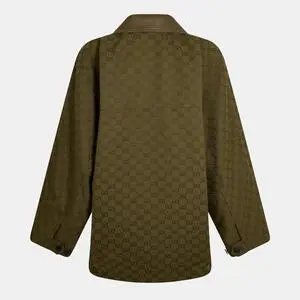 Gucci Athletic Tailored Fit Bomber Jacket With Monogram Pattern