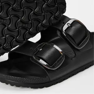 BIRKENSTOCK Open Toe Buckled Slides