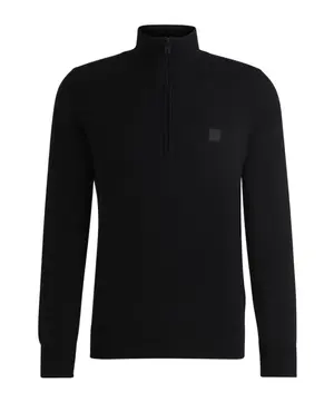 Hugo Boss Hbo Kanobix Quarter Zipped Sweater - Black