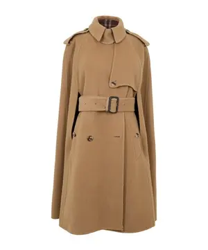 Burberry Double-breasted Trench Coat With Check Lining