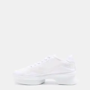 Prada Platform Lace-up Sneakers - White