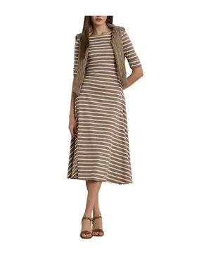 Ralph Lauren Striped Midi Dress