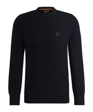 Hugo Boss Anion Cashmere-infused Sweater Jumper - Black