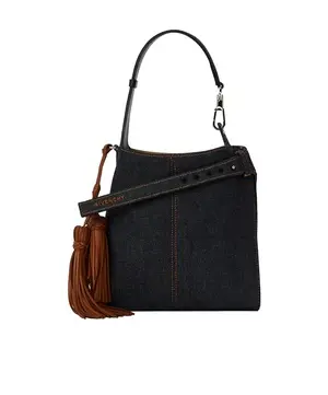 Givenchy Mini Denim Underarm Bag - Black