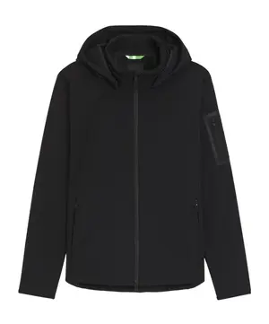 Hugo Boss Stylish Hooded Jacket - Black
