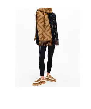 Fendi Medium Thickness Alpaca Wool Scarf