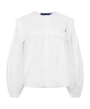 Polo Ralph Lauren Cotton Blouse With Classic Collar