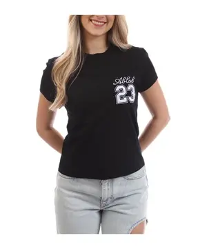 Off-White Embroidered Fitted T-shirt