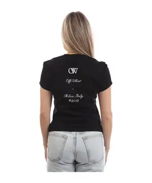 Off-White Embroidered Fitted T-shirt