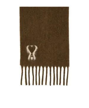 AMI Paris Solid Color Scarf