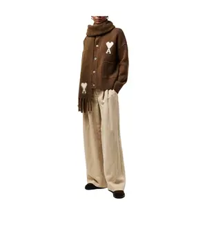 AMI Paris Solid Color Scarf