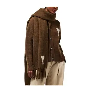 AMI Paris Solid Color Scarf