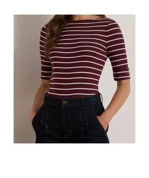 Ralph Lauren Striped Short-sleeved T-shirt - Brown