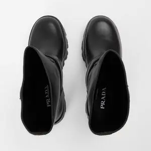 Prada Solid Color Biker Boots