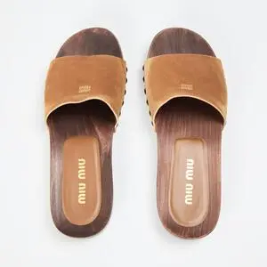 Miu Miu Open Toe Slipper