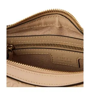 Gucci Leather Hobo Bag - Nude