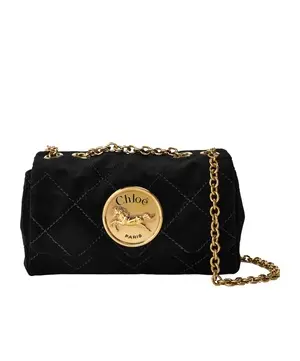 Chloé Quilted Shoulder Bag - Black