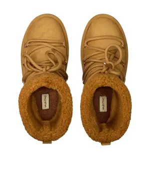 Valentino Garavani Shearling Cuff Suede Boots