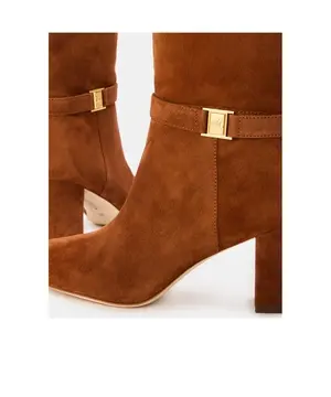 Ralph Lauren Caramel Suede Knee-high Boots