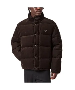 Prada Corduroy Quilted Down Jacket