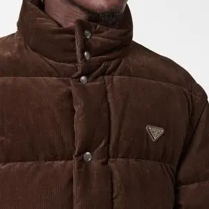 Prada Corduroy Quilted Down Jacket