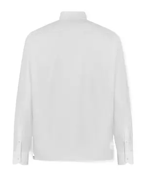 Fendi Logo Long-sleeve Plain Shirt