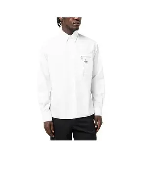 Fendi Logo Long-sleeve Plain Shirt