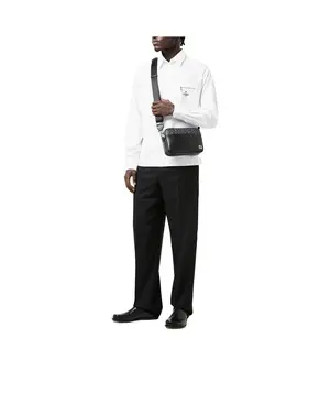 Fendi Logo Long-sleeve Plain Shirt