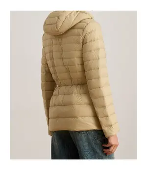 Ralph Lauren Real Leather Quilted Short Puffer Jacket