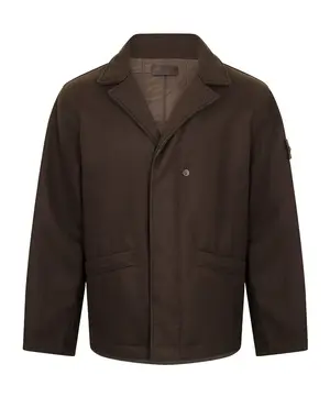 Stone Island Ghost Wool Blazer With Compass Logo