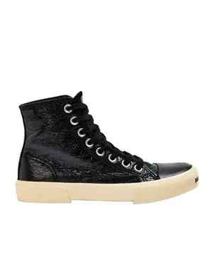 Balenciaga Lace-up High-top Casual Shoes - Black