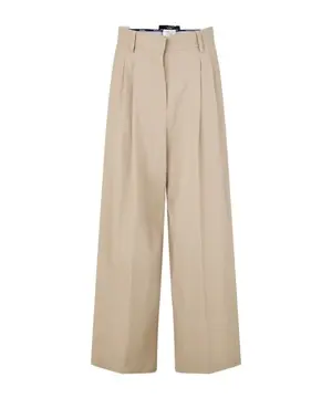 Max Mara Wide Leg Trousers - Nude
