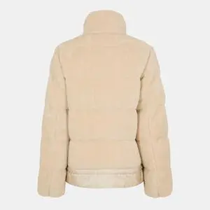 Moncler Quilted Down Jacket With Stand Collar And Logo Patch