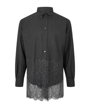 Fendi Long-sleeve Plain Shirt - Black