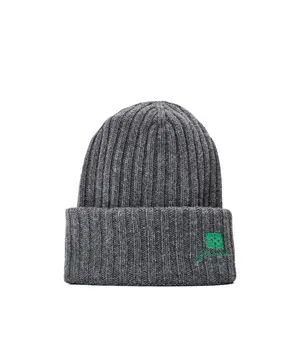 GANNI Solid Knit Beanie - Black