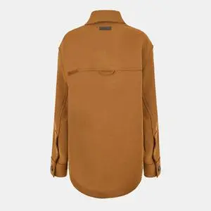 AMI Paris Single-breasted Solid Color Coat