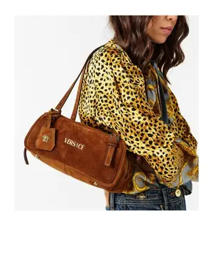 Versace Solid Color Shoulder Bag