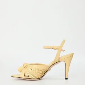 Gucci Solid Color Heeled Sandals