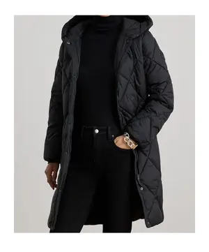 Ralph Lauren Dia Q Real Leather Medium Puffer Jacket