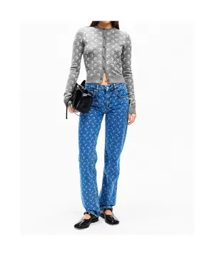 MARINE SERRE Moon Pattern Knitwear Cardigan - No
