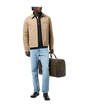 Fendi Collared Zip-up Jacket - Nude