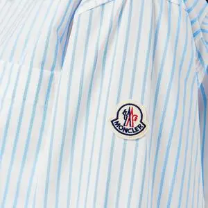 Moncler Striped Long-sleeve Zip-up Shirt