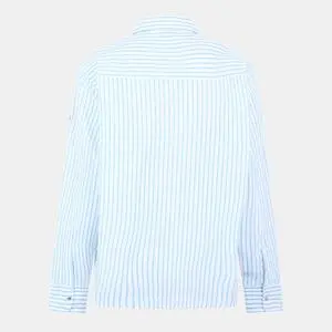 Moncler Striped Long-sleeve Zip-up Shirt