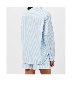 Moncler Striped Long-sleeve Zip-up Shirt