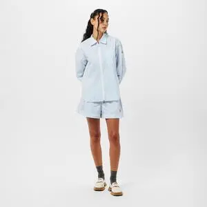 Moncler Striped Long-sleeve Zip-up Shirt
