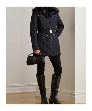 Ralph Lauren Leather Medium Puffer Jacket
